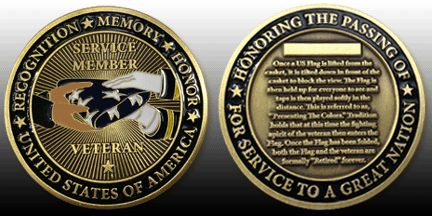 Pesenting of the Flag Challenge Coin|CDT90606